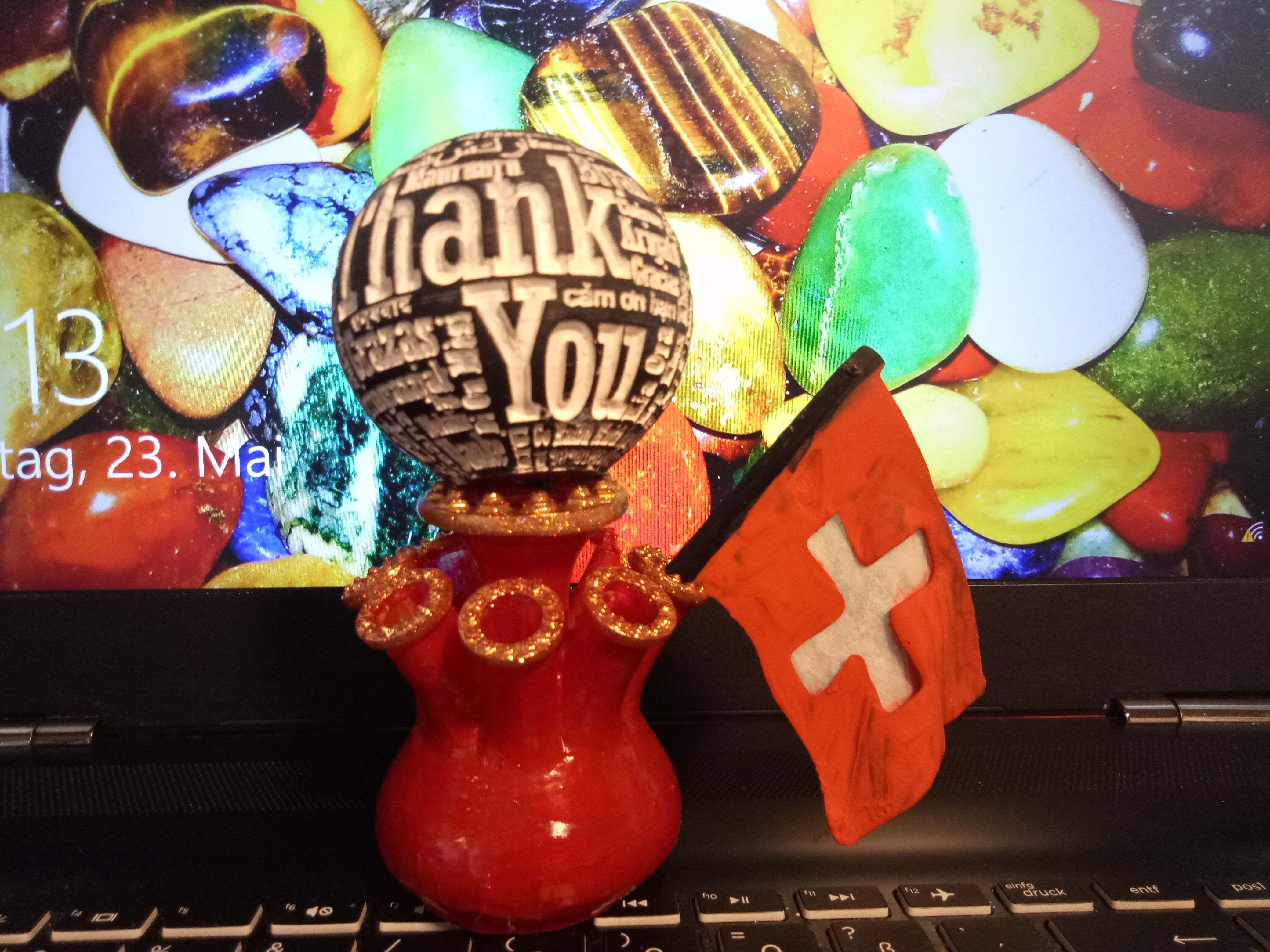 3D-печать работы thank you ball • Сделано на 3D-принтере anycubic ...