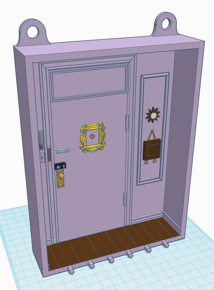 Free STL file FRIENDS DOOR (Monica and Rachels apartment) 🚪・3D print ...