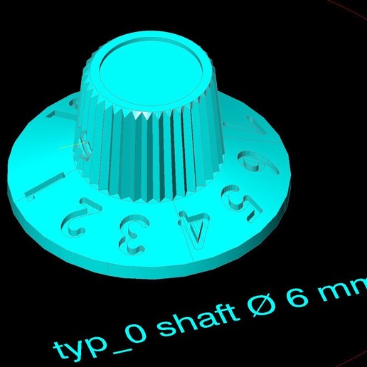 Download STL file Amp knob Type 0a d=30mm ・ Cults