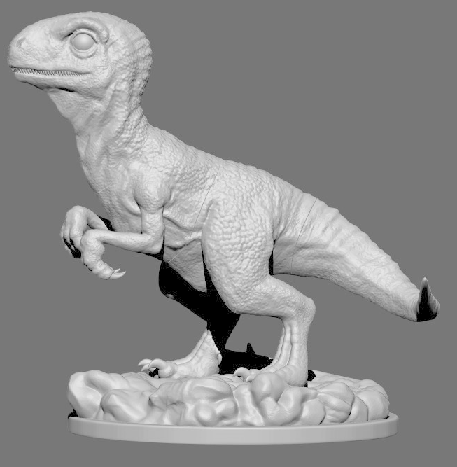 STL file Dinosaur, Velociraptor baby Blue・3D printer design to download ...