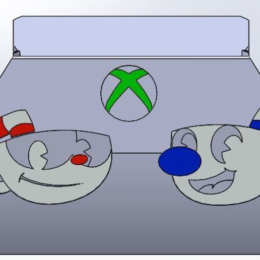 Download STL file xbox cuphead base • Template to 3D print ・ Cults
