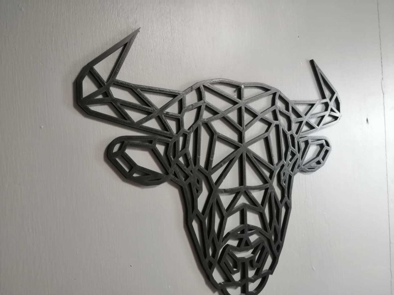 3D file 2D Bull・3D printing idea to download・Cults