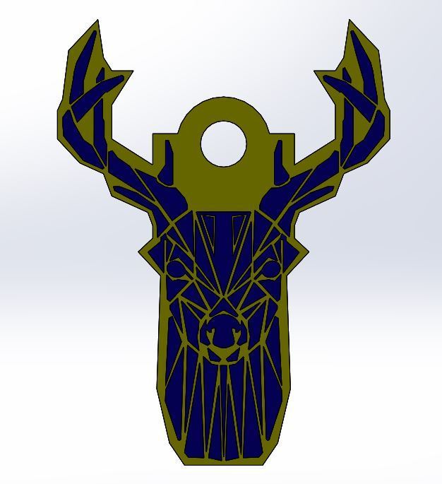 Free 3D file Deer Key Chain・3D printer design to download・Cults