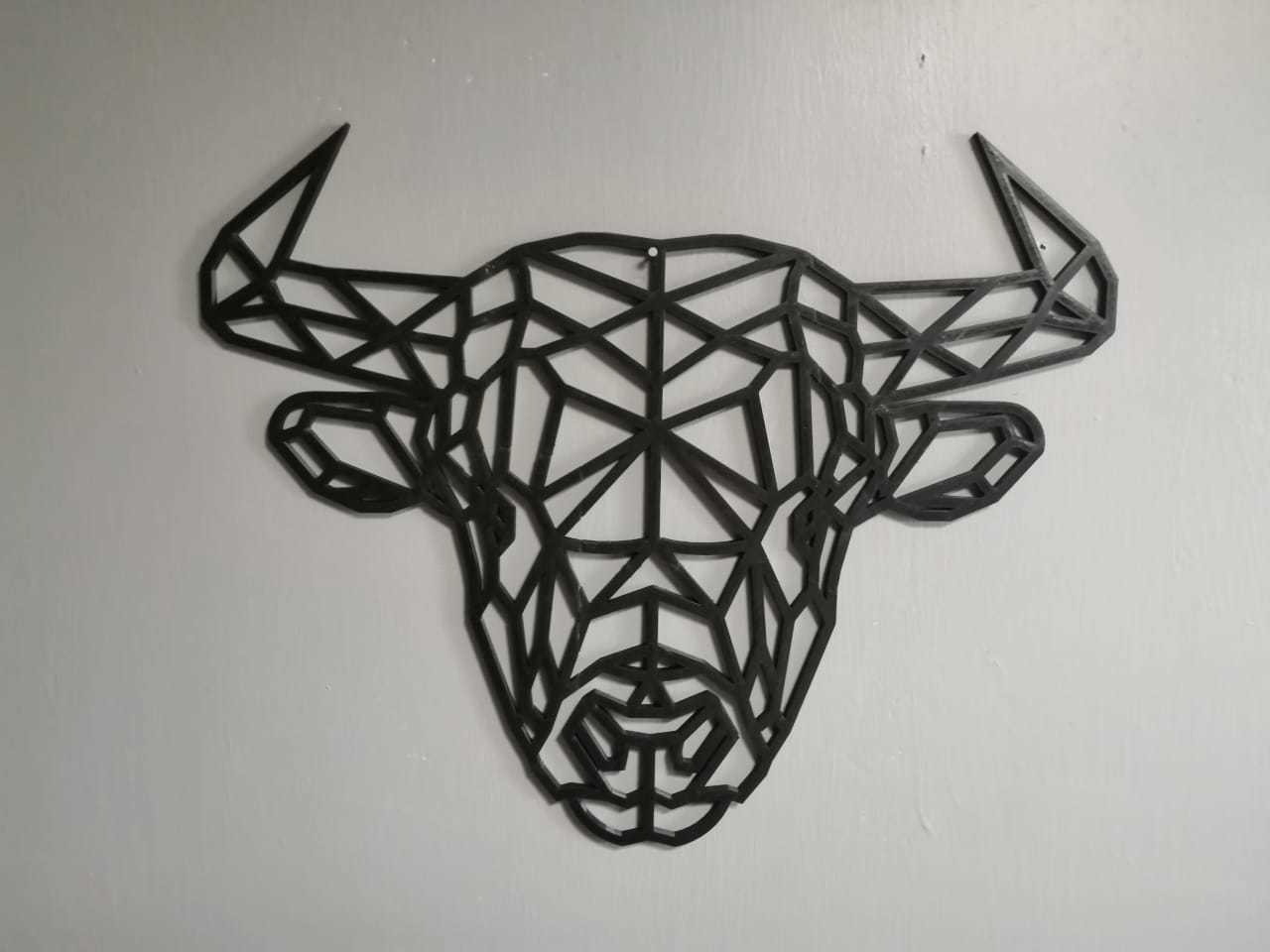 3D file 2D Bull・3D printing idea to download・Cults