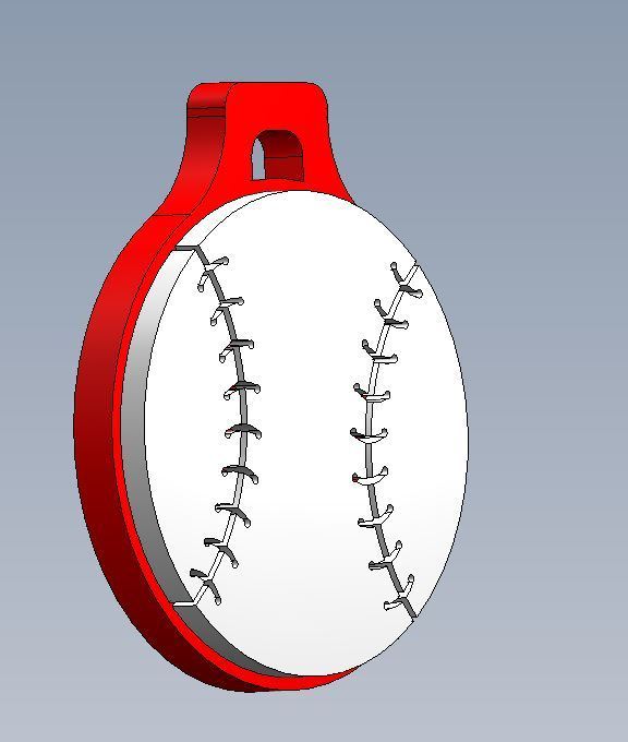 Free 3D file Customizable baseball keychain・3D print design to download ...
