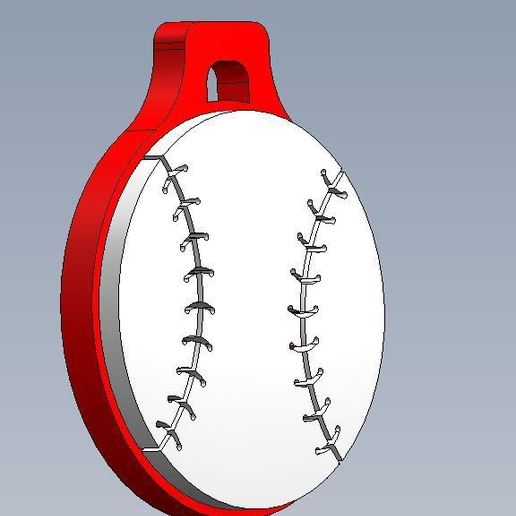 Download free STL file Customizable baseball keychain • 3D printer ...