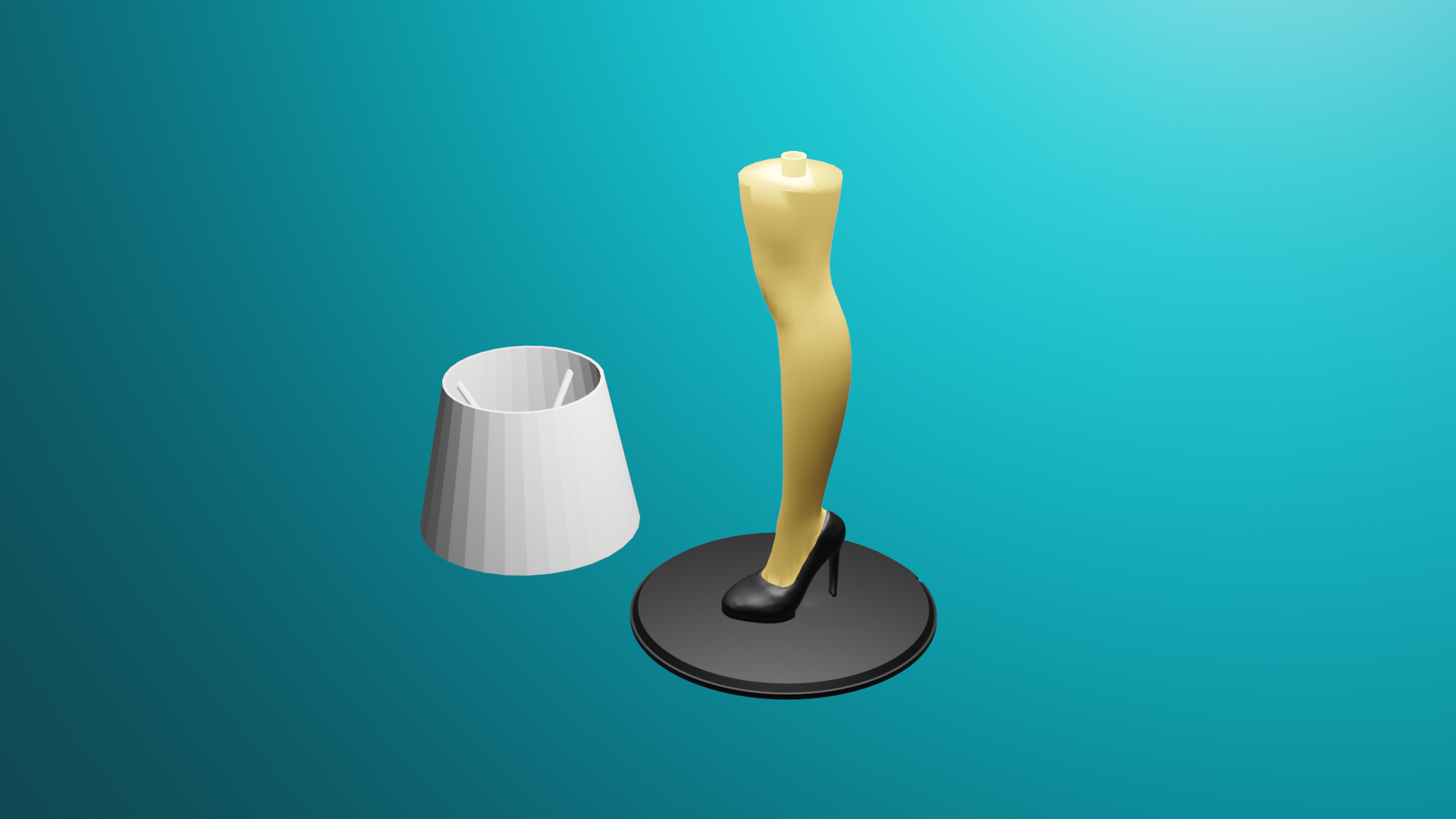 STL file Leg Lamp 🦵・Template to download and 3D print・Cults