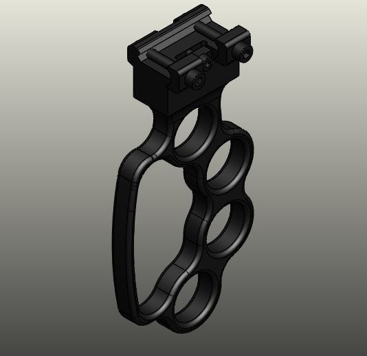 Free STL file Knuckleduster Foregrip・3D print design to download・Cults