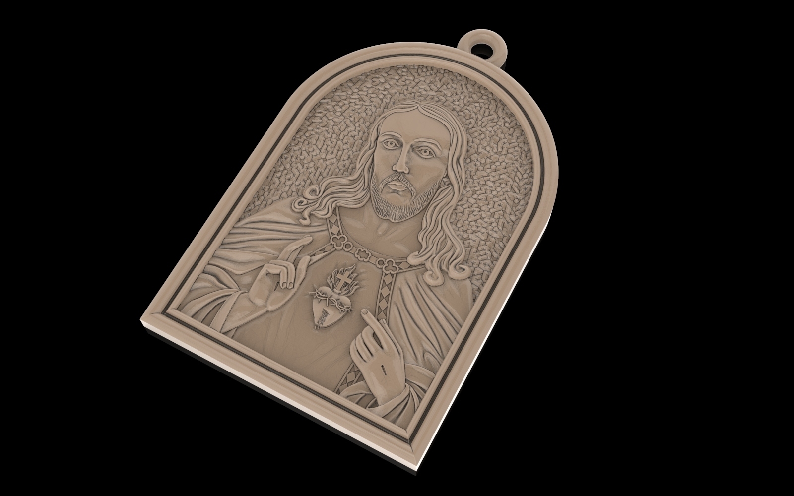 Free STL file Jesus pendant jewelry cross pray christian 3D print model ...