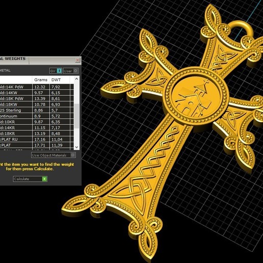 Download free STL Christian cross pendant church pray jewelry 3D print ...