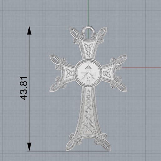 Download free STL Christian cross pendant church pray jewelry 3D print ...