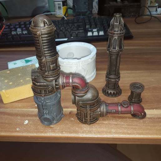 Download free STL file Smokestack addon for Sector Mechanicus • 3D ...