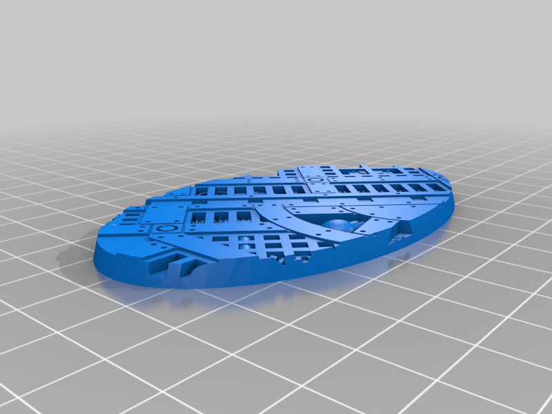 Free STL file Oval Bases "Walkway" 90x52mm・3D print design to download ...