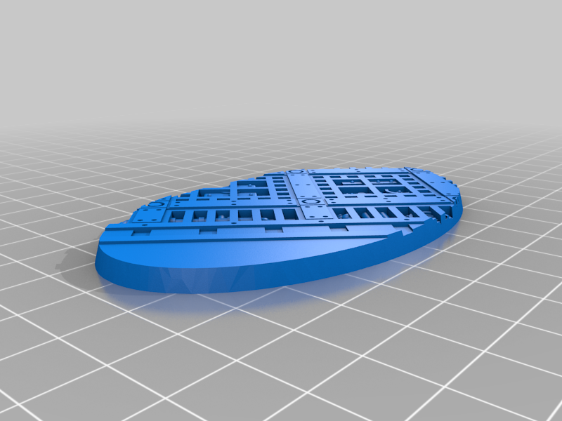 Free STL file Oval Bases "Walkway" 90x52mm 🎲・3D print design to ...