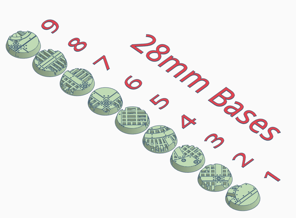 Free 3D file 28mm Bases "Walkway" 🧸・Template to download and 3D print・Cults