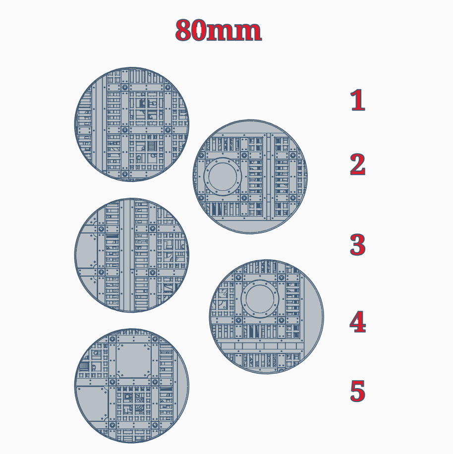 Free STL file 80mm bases "Walkway" 🎲・3D print design to download・Cults