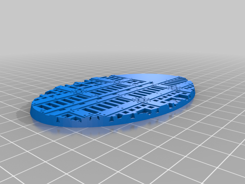 Free STL file Oval Bases "Walkway" 105x70mm・3D print object to download ...