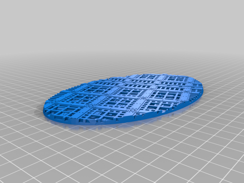 Free STL file Oval Bases "Walkway" 170x105mm・3D print design to ...