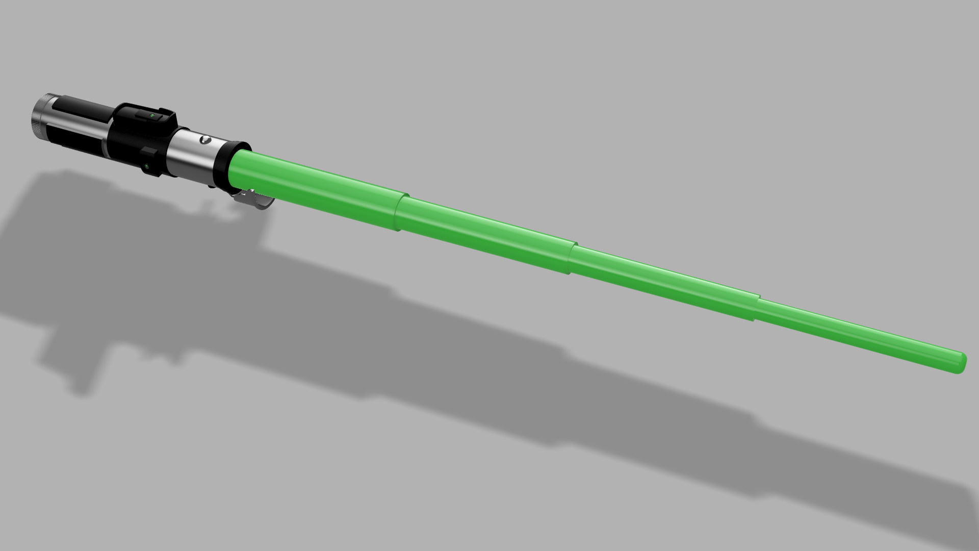 STL file Master Yoda Lightsaber Collapsible・Model to download and 3D ...