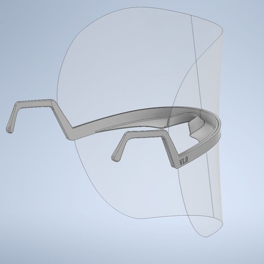 Download 3D printing models Visor C19 ・ Cults