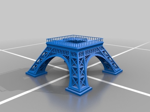 Free STL file eiffel tower・Object to download and to 3D print・Cults