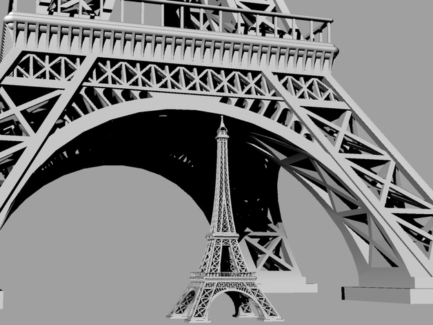 Free STL file eiffel tower・Object to download and to 3D print・Cults
