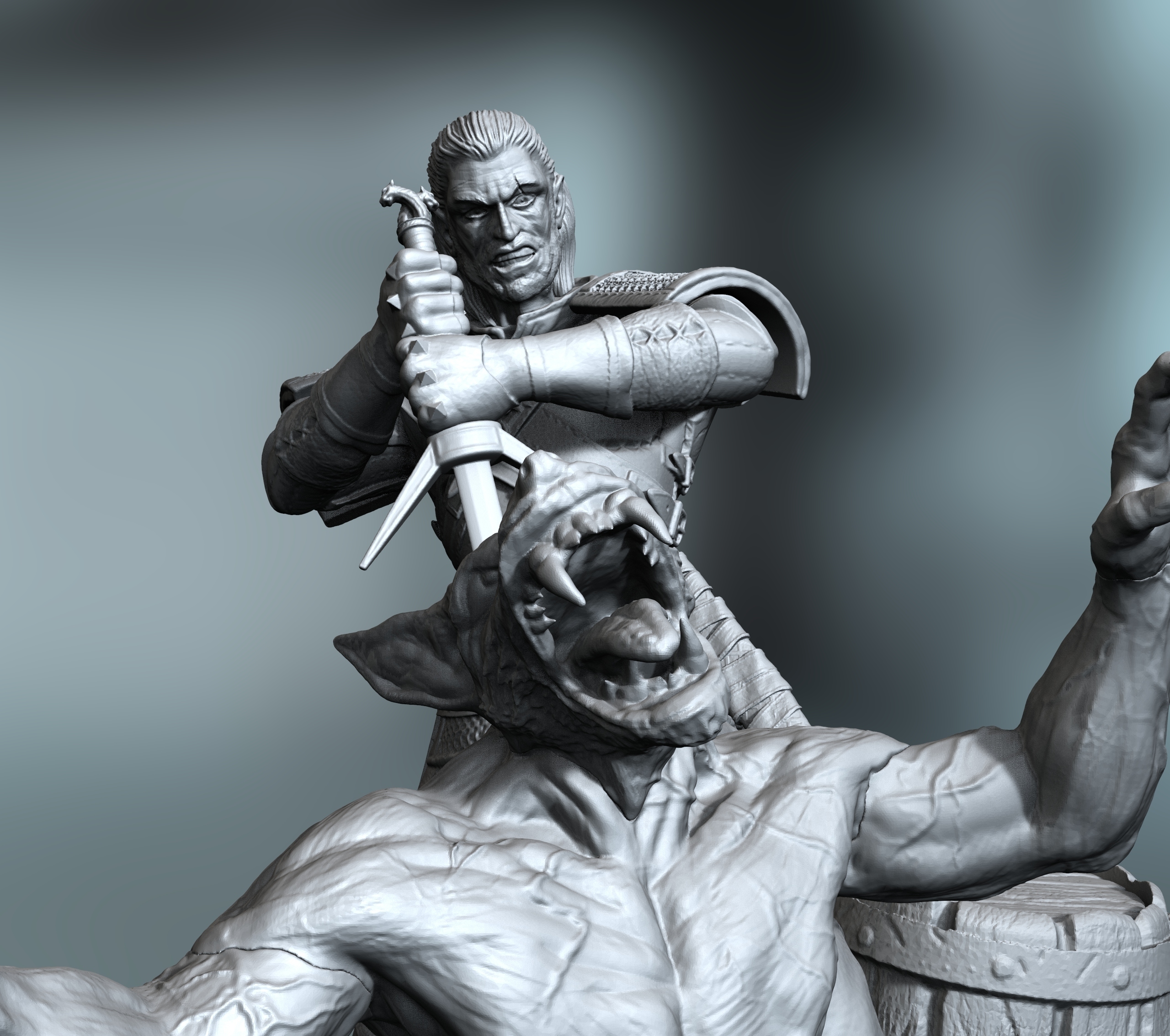 3D file THE WITCHER 🐺・3D printer model to download・Cults