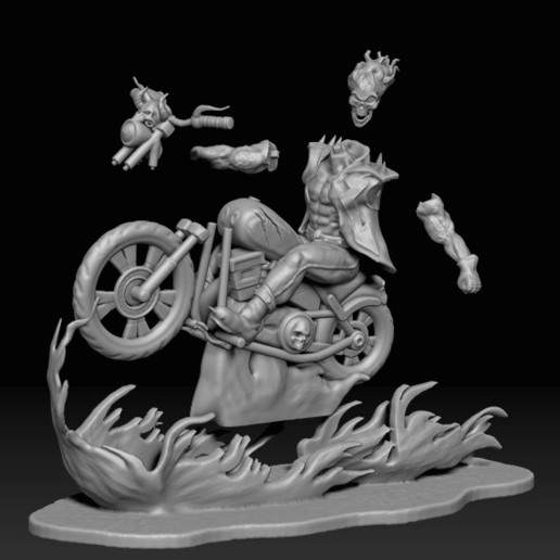 Download 3D printing templates GHOST RIDER ghost rider ・ Cults