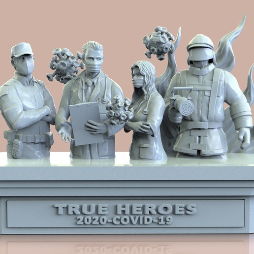 Download free STL file TRUE HEROES • 3D printer design ・ Cults