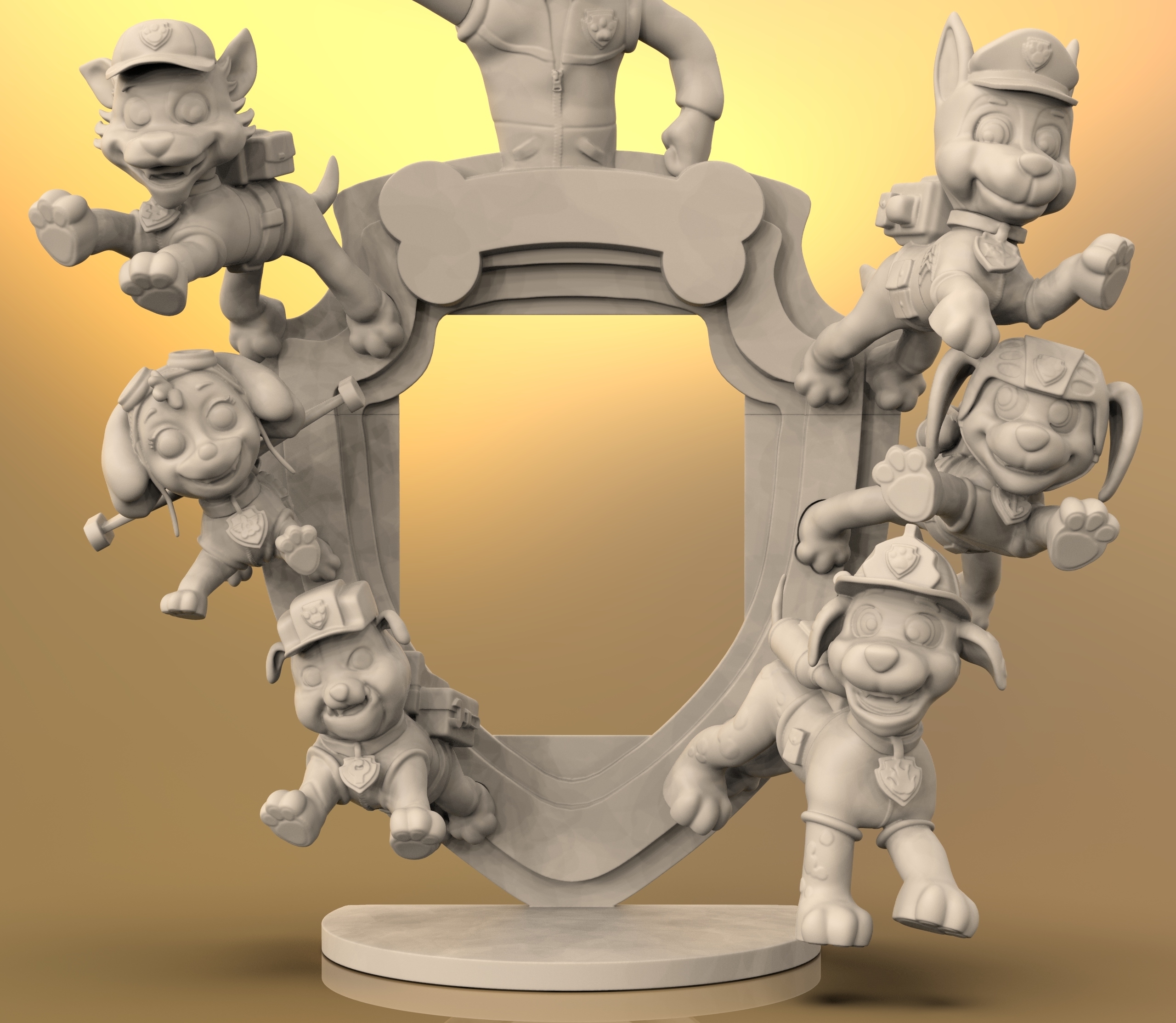 3D file THE DOG PATROL.PAW PATROL・3D printing idea to download・Cults