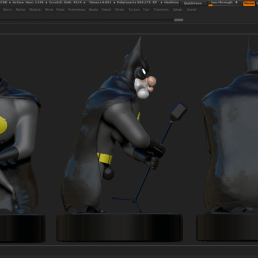 Download OBJ file Batmetal • 3D print template ・ Cults
