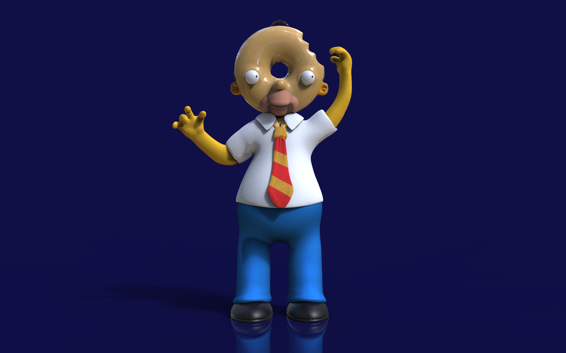 OBJ file HomerDonut・3D printing idea to download・Cults