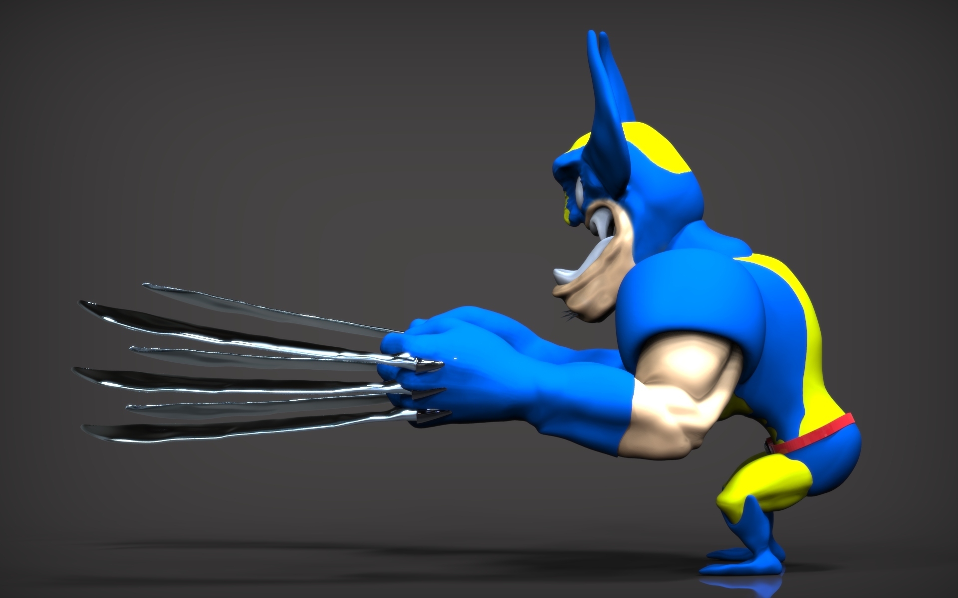 OBJ file Wolverine・Model to download and 3D print・Cults