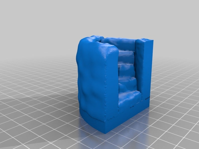 Free STL file Cavern Hallway Curved Stairs・Object to download and to 3D ...