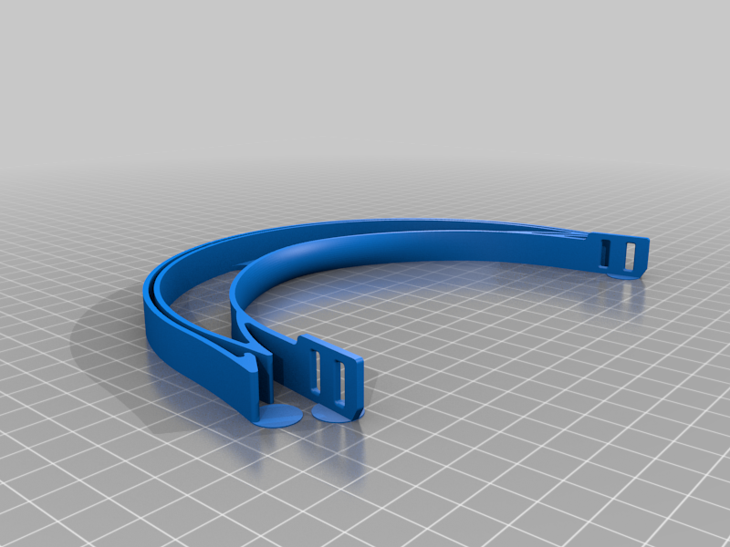 Archivo STL gratuito Face shield mask model 3 for smaller 3D printers 🛡 ...