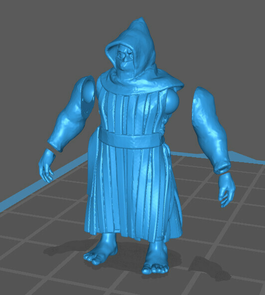 Бесплатный STL файл The Hooded Man・Объект для скачивания и 3D печати・Cults