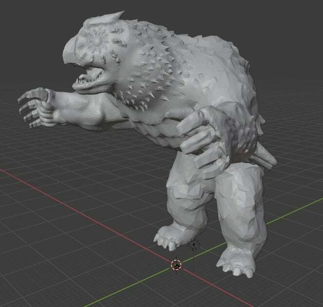 Free STL file Owlbear・3D print design to download・Cults