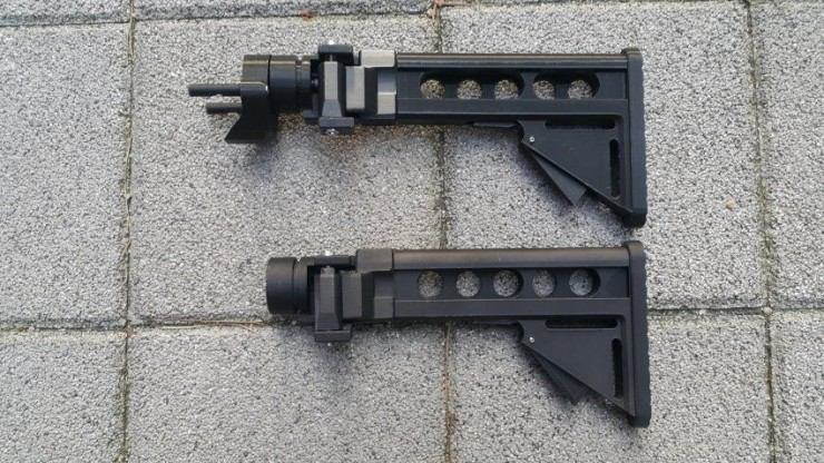 3D file LR300 Style Airsoft Stock 🔫・3D printable model to download・Cults