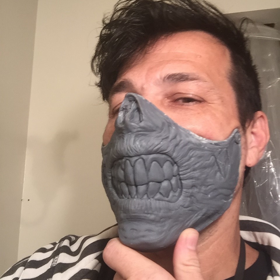 Half Zombie Half Skeleton Makeup