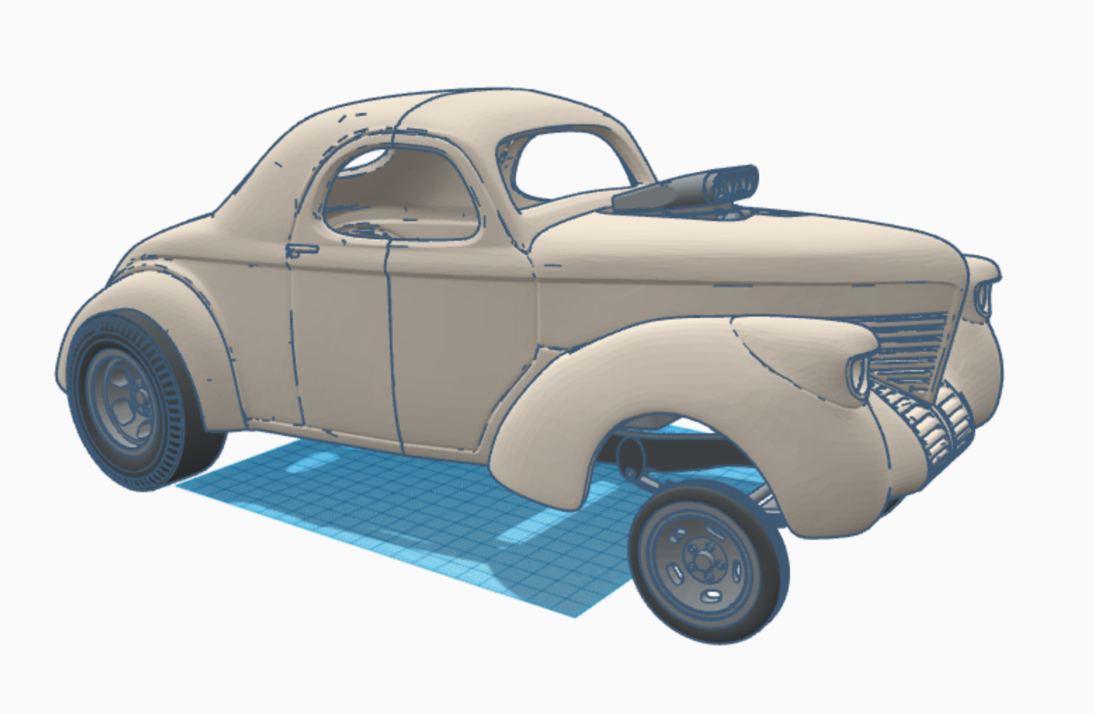 STL file 1939 willys gasser chassis 🚗・Design to download and 3D print・Cults
