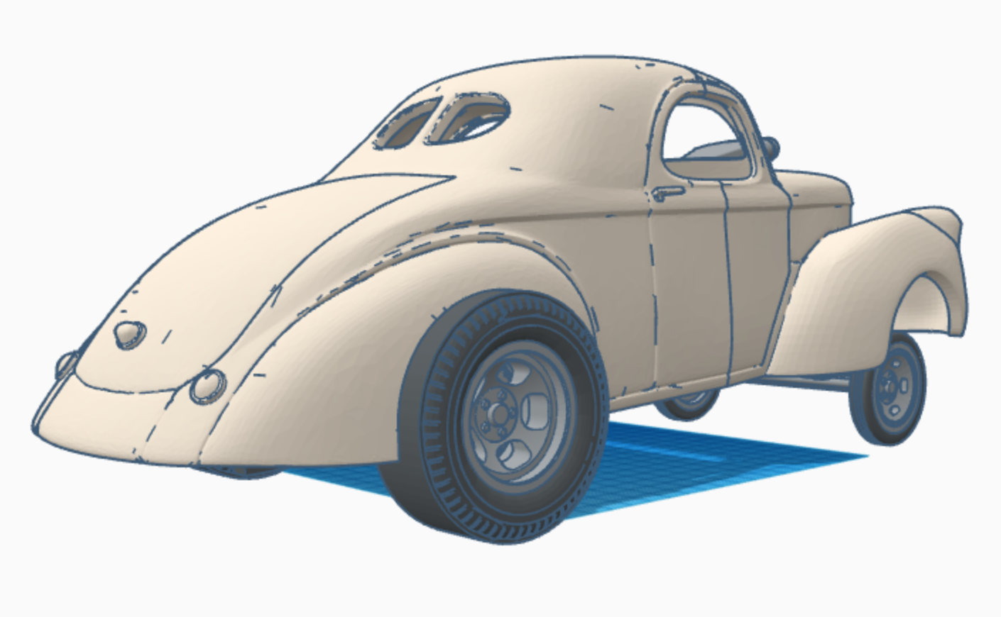 STL file 1939 willys gasser chassis 🚗・Design to download and 3D print・Cults