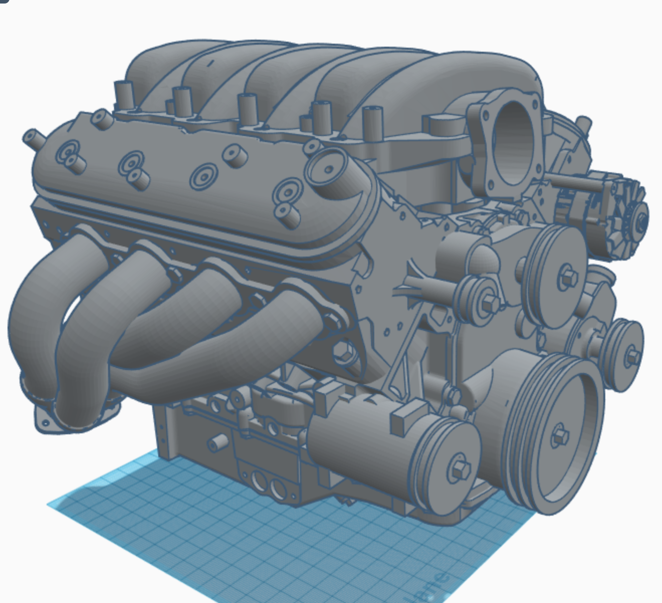 STL file Chevy Camaro LS3 engine 🚗・3D print design to download・Cults