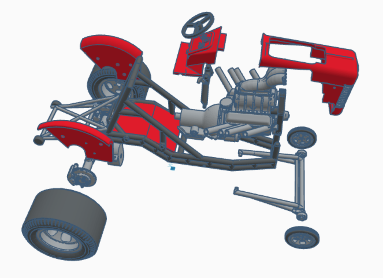 3D file massey Ferguson "farm hack" hotrod drag tractor model kit 🚜 ...