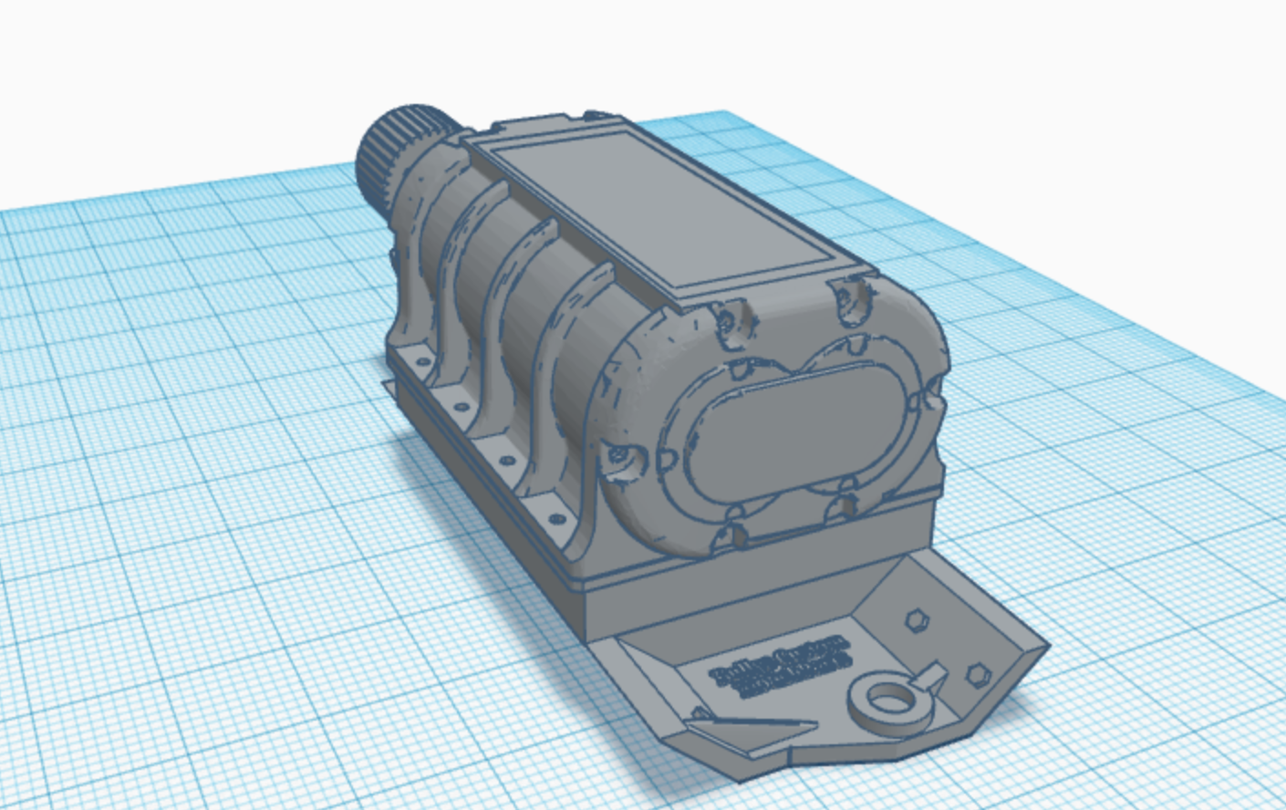 STL file blower intake for monogram big T and other 1/8 scale model ...