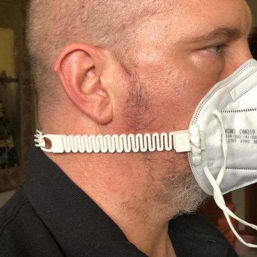 Download free 3D printer designs Medical Mask Replacement Strap ・ Cults