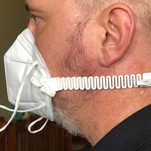 Download free 3D printer designs Medical Mask Replacement Strap ・ Cults