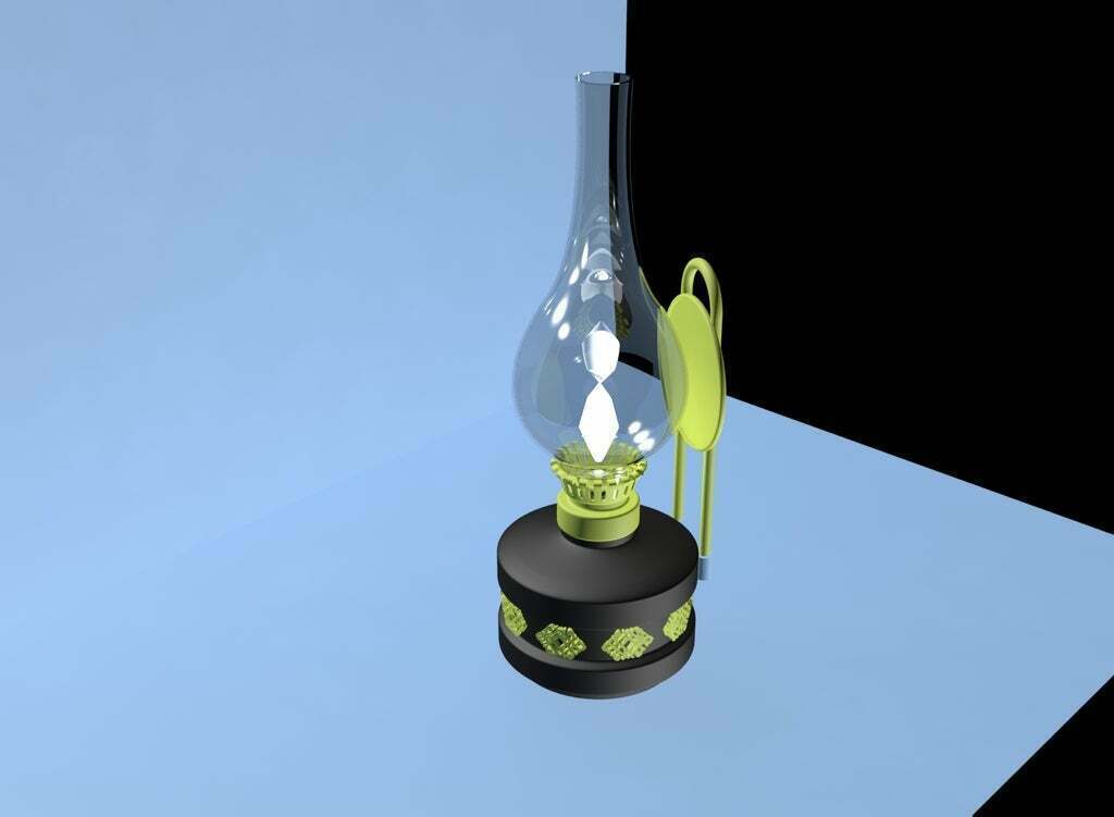 Free STL file modern oil lamp 🛢️・3D printable design to download・Cults
