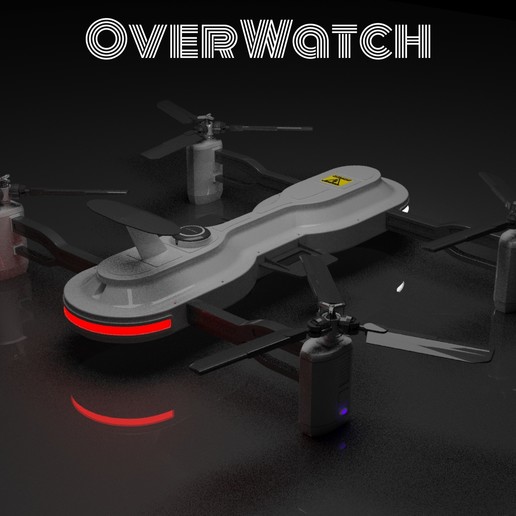Download 3D printing models The OVERWATCH Drone ・ Cults