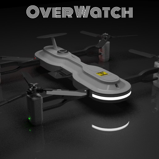 Download 3D printing models The OVERWATCH Drone ・ Cults