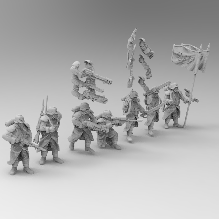 Free 3D file 28MM TRENCH FIGHTERS SET 2 (Supported) ⚔・3D printing idea ...